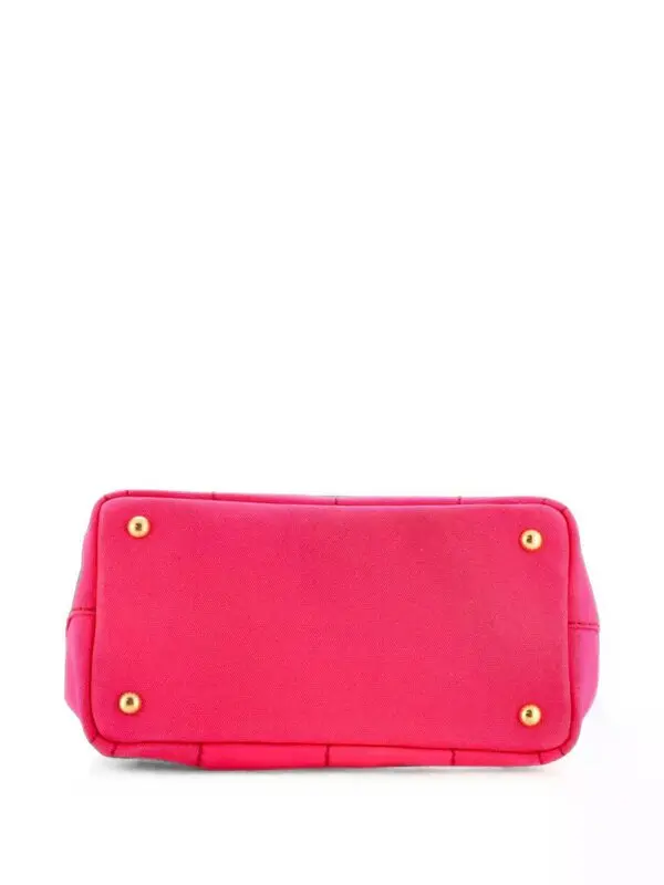 Prada Canapa Convertible Canvas Mini Tote Bag