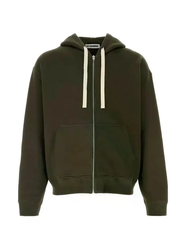 JIL SANDER Logo-print Zip-up Hoodie