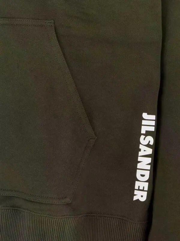 JIL SANDER Logo-print Zip-up Hoodie