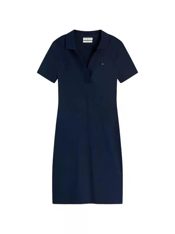 Tommy Hilfiger 1985 Open-neck Polo Mini Dress - Blue