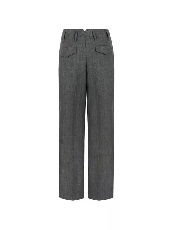 AMI Paris Pleated Wool Trousers