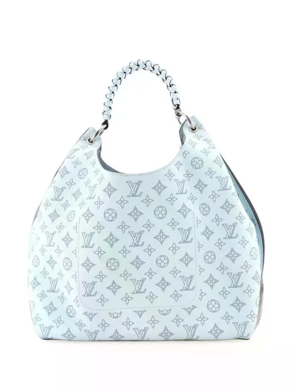 LOUIS VUITTON Carmel Mahina Leather Hobo Bag