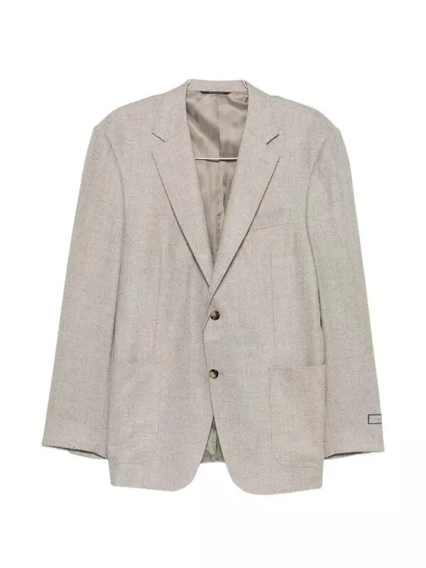 Canali Single-breasted Wool-blend Blazer