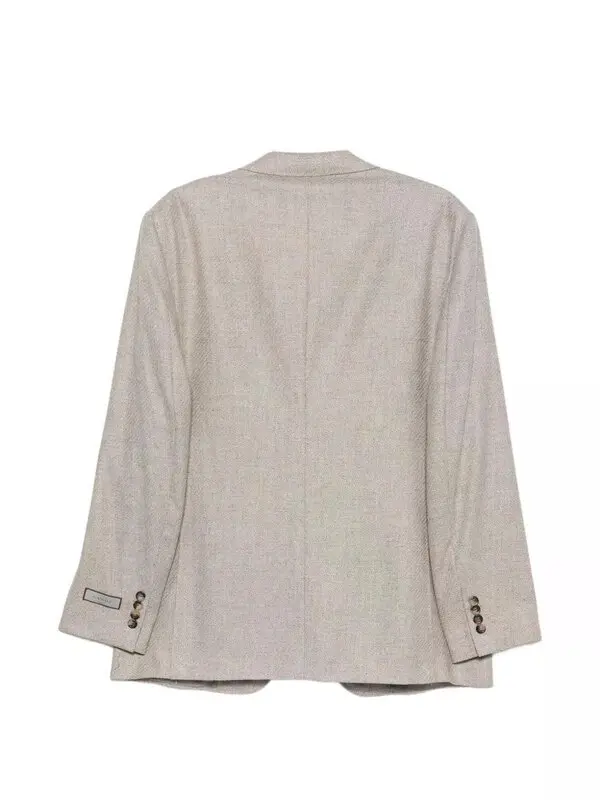 Canali Single-breasted Wool-blend Blazer