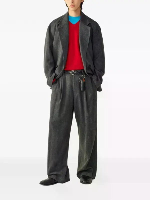 STUDIO TOMBOY Herringbone Double-breasted Blazer