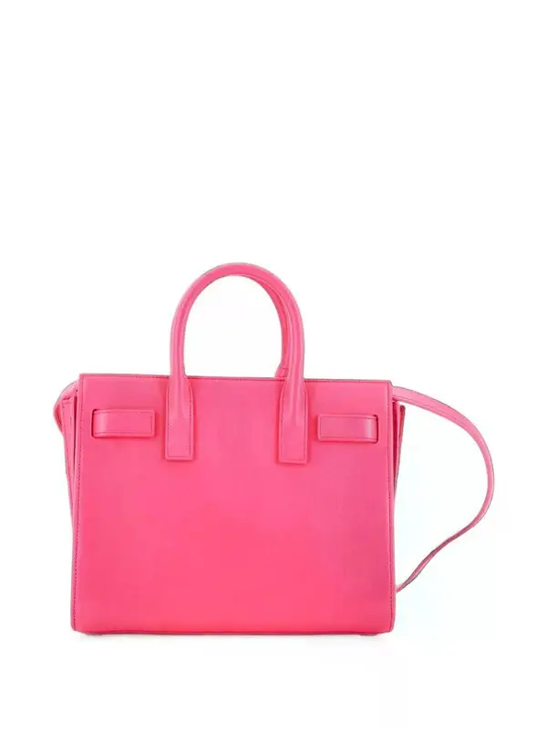 Saint Laurent Sac De Jour Leather Nano Tote Bag - Pink