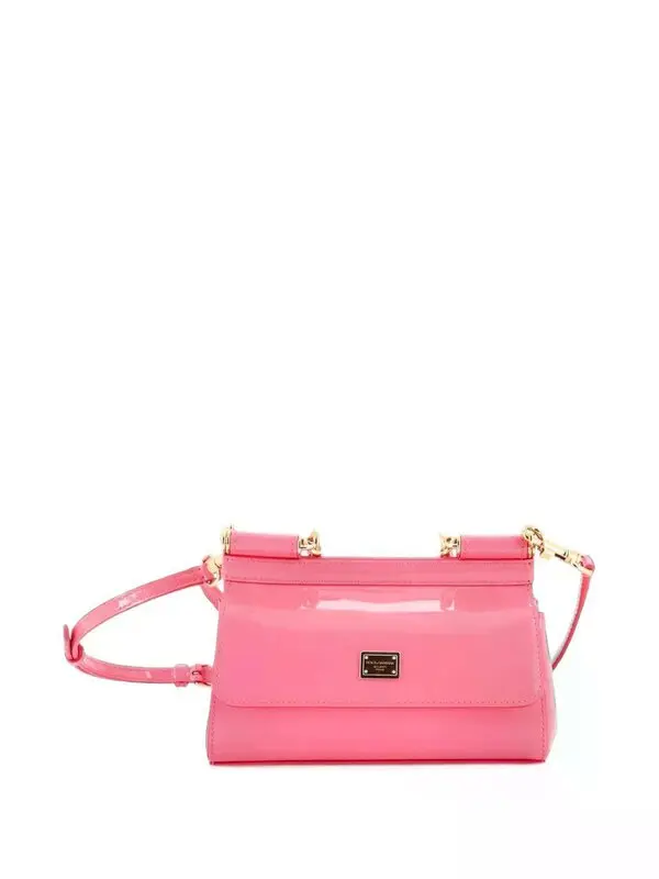 Dolce & Gabbana East West Miss Sicily Patent Small Satchel - Pink