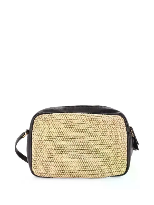 Saint Laurent Lou Camera Bag Woven Raffia Small Crossbody Bag