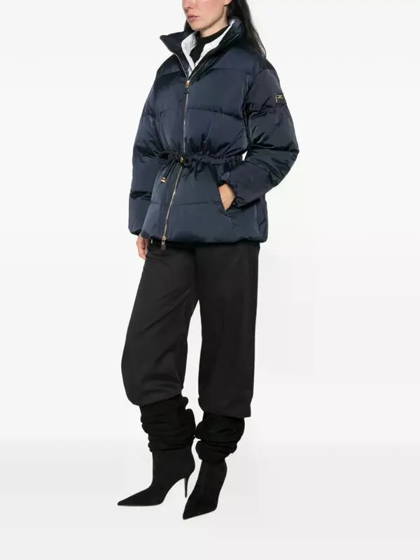 Elisabetta Franchi Quilted Drawstring Coat
