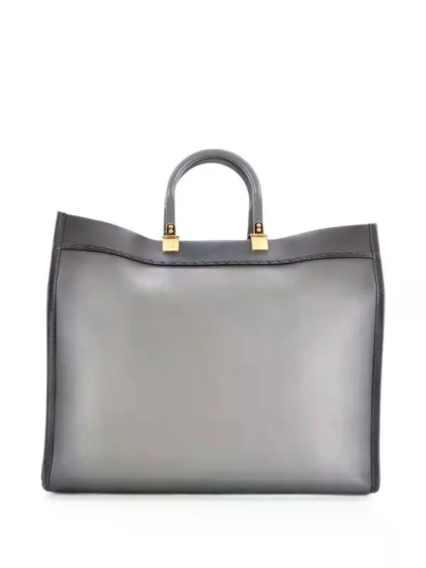 Fendi Sunshine Shopper Leather Large Tote Bag