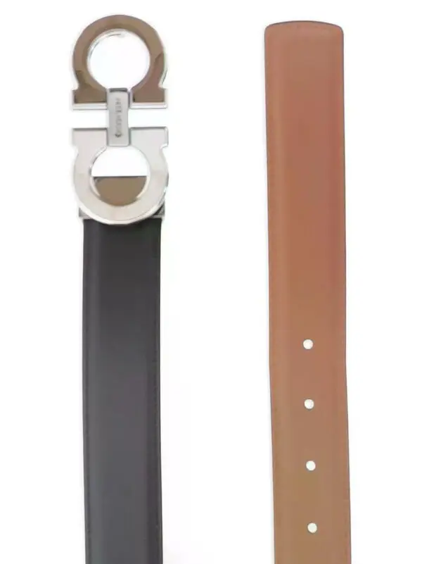 FERRAGAMO Reversible And Adjustable Gancini Belt