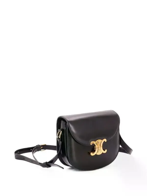 Celine Triomphe Besace Clea Flap Bag Leather Shoulder Bag