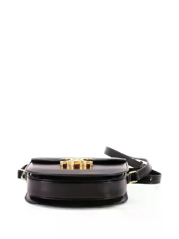 Celine Triomphe Besace Clea Flap Bag Leather Shoulder Bag