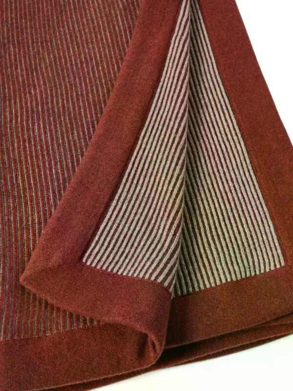 Brunello Cucinelli English Rib-knit Contrast-border Throw