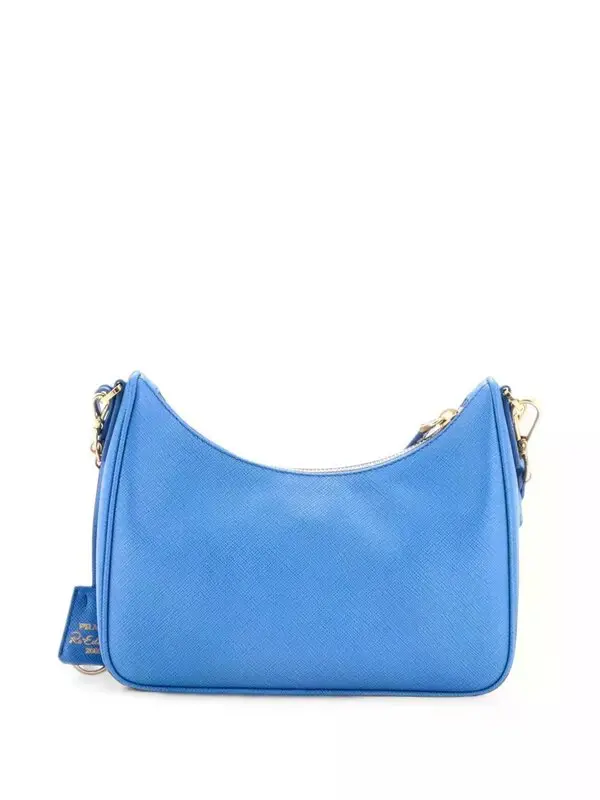 Prada Re-edition 2005 Shoulder Bag Saffiano Leather Small Crossbody Bag - Blue