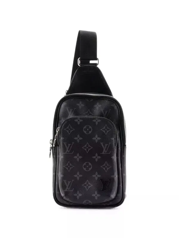 LOUIS VUITTON Avenue Sling Bag Nm Monogram Eclipse Canvas Crossbody Bag
