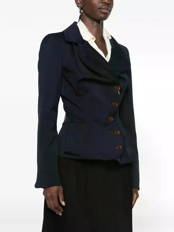 VIVIENNE WESTWOOD Draped Asymmetric-fastening Jacket