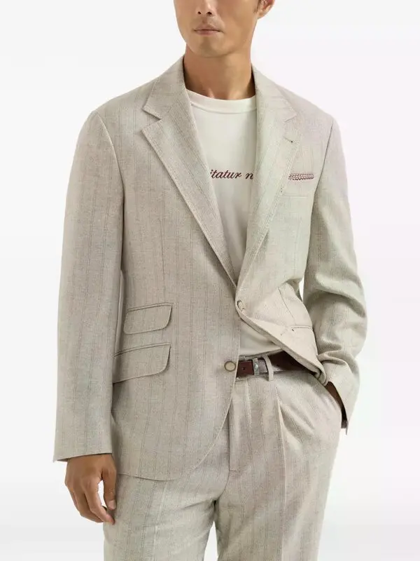 Brunello Cucinelli Cavallo Striped Blazer