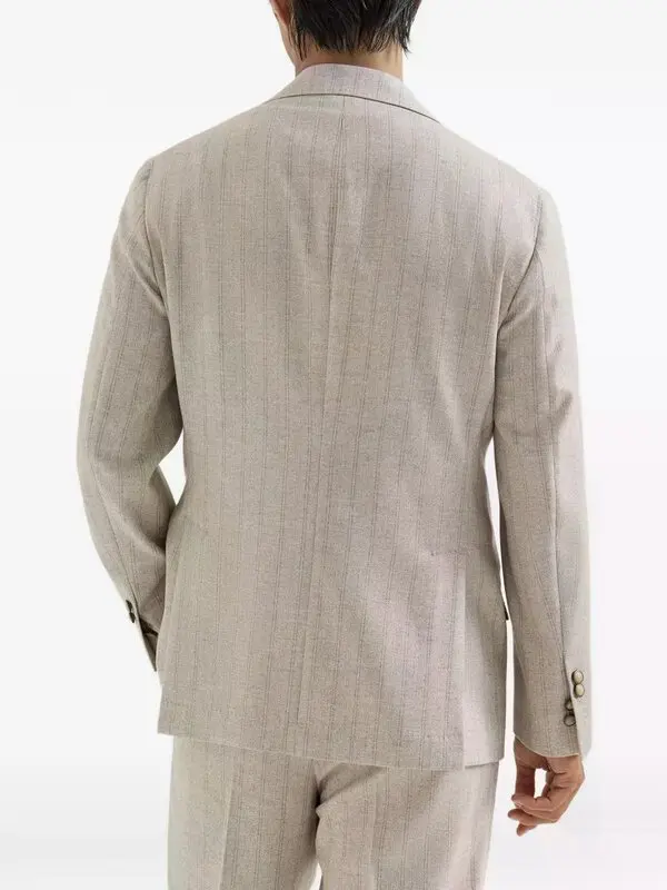 Brunello Cucinelli Cavallo Striped Blazer - Neutrals