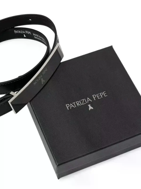 Patrizia Pepe Logo-engraved Plaque Belt