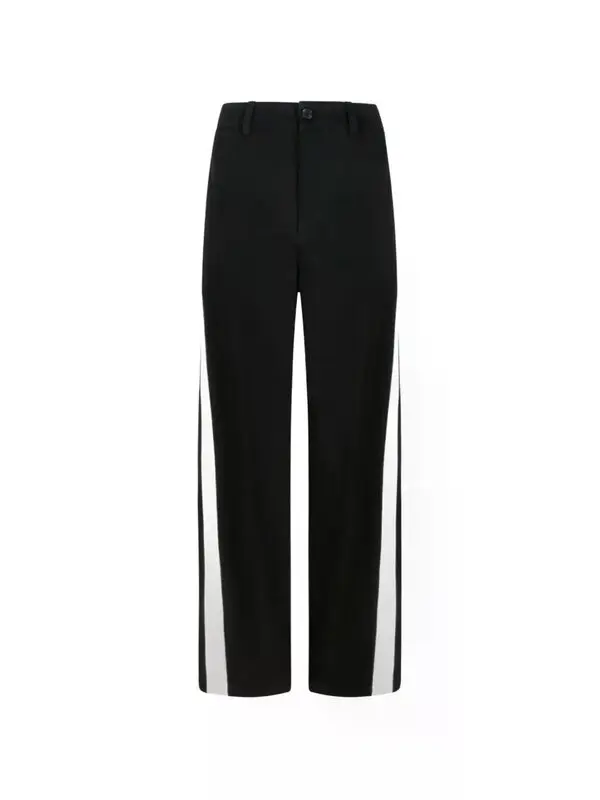 Givenchy Couture Seam-pants In Cotton With Gros-grain Detail - Black