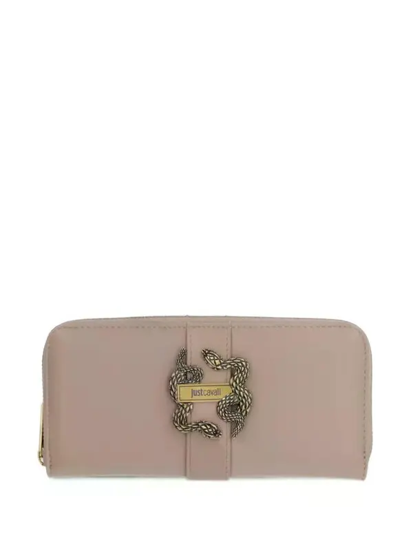 Just Cavalli Snake-plaque Zip-around Wallet
