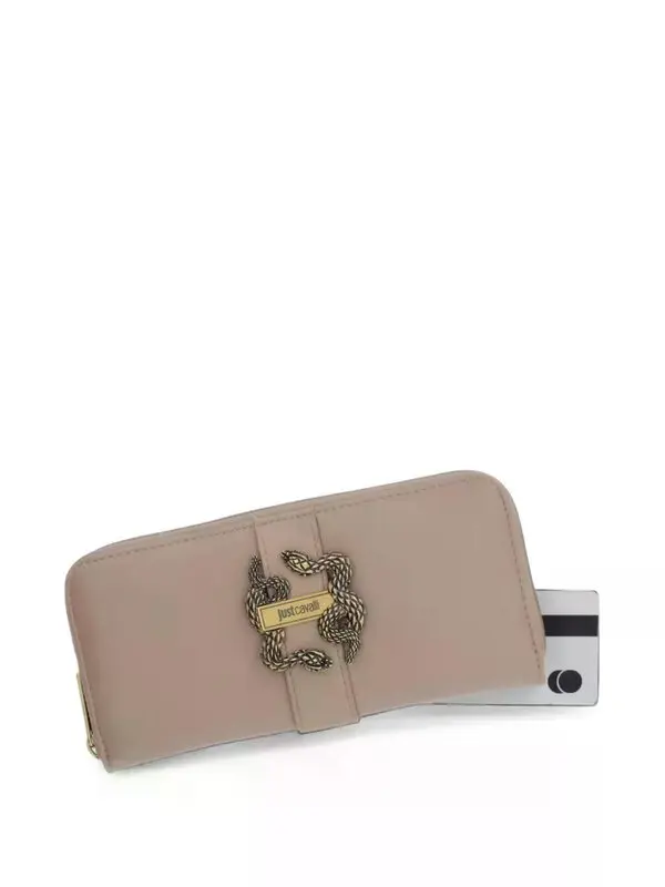 Just Cavalli Snake-plaque Zip-around Wallet