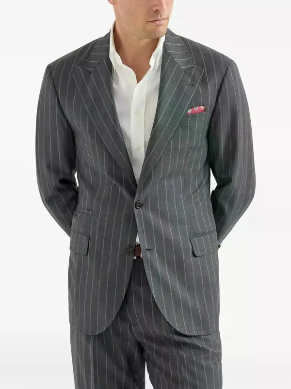 Brunello Cucinelli Chalk-stripe Tailor Blazer
