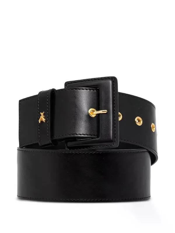 Patrizia Pepe Fly Plaque Wide Belt - Black