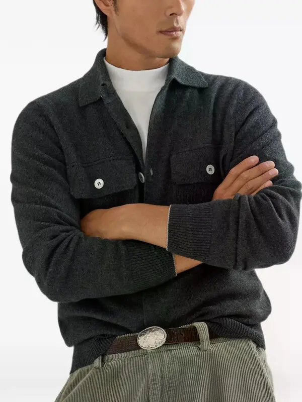 Brunello Cucinelli Chest-pockets Shirt-style Cardigan