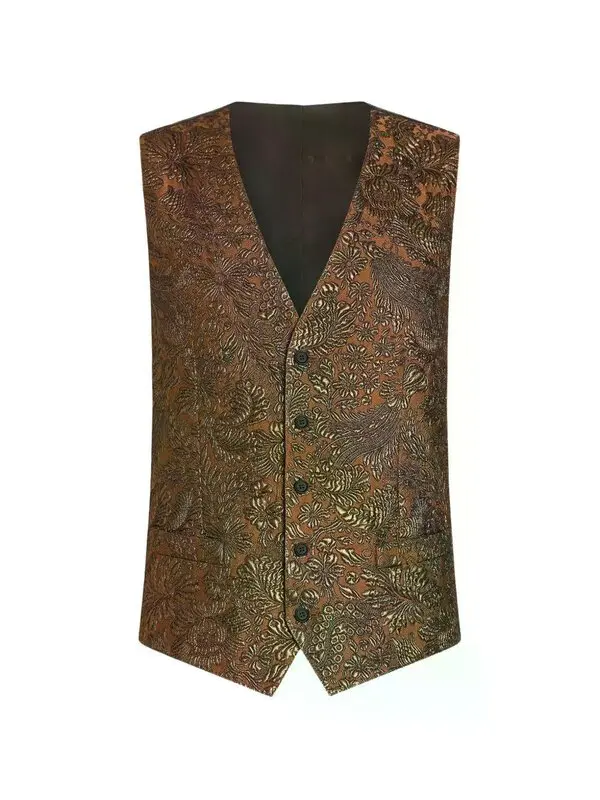 Dolce & Gabbana Single-breasted Brocade Vest