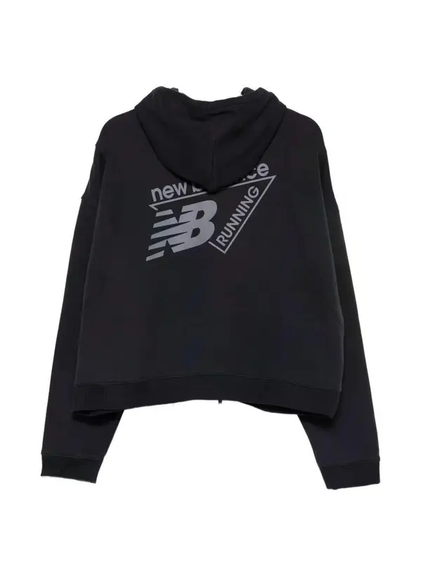 NEW BALANCE Logo-patch Zip-up Hoodie