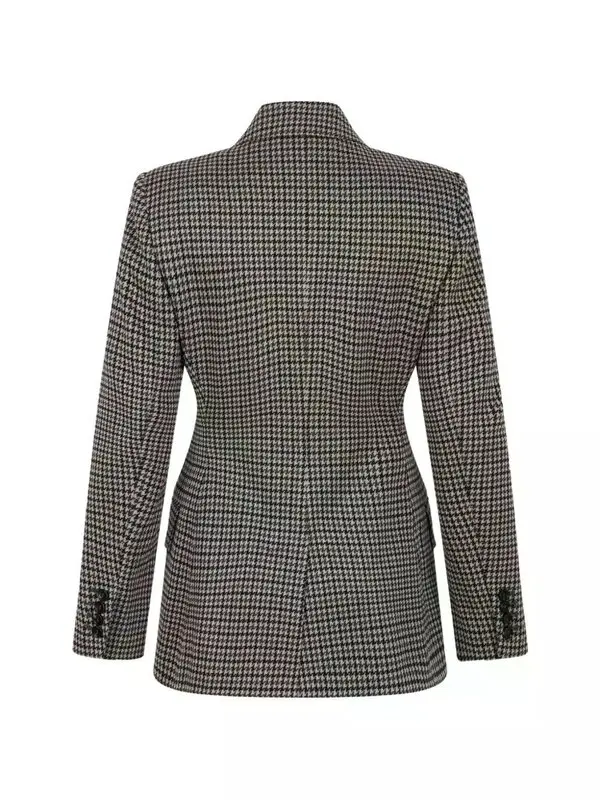 Max Mara Houndstooth-pattern Double-breasted Blazer
