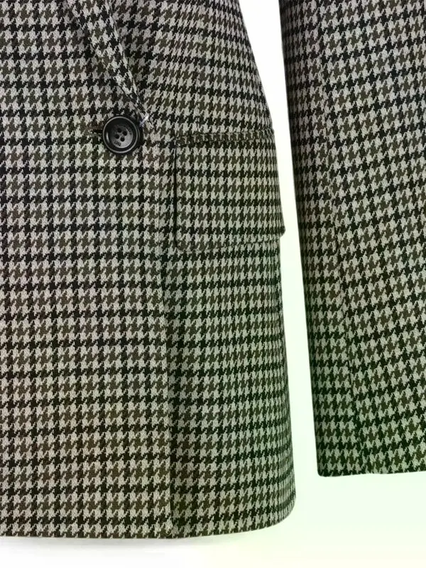 Max Mara Houndstooth-pattern Double-breasted Blazer