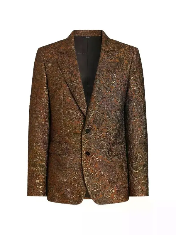 Dolce & Gabbana Sicilia Light Single-breasted Brocade Jacket