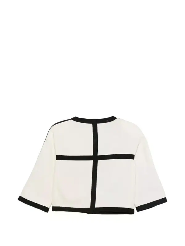 ALESSANDRO ENRIQUEZ Contrast-trim Cropped Jacket