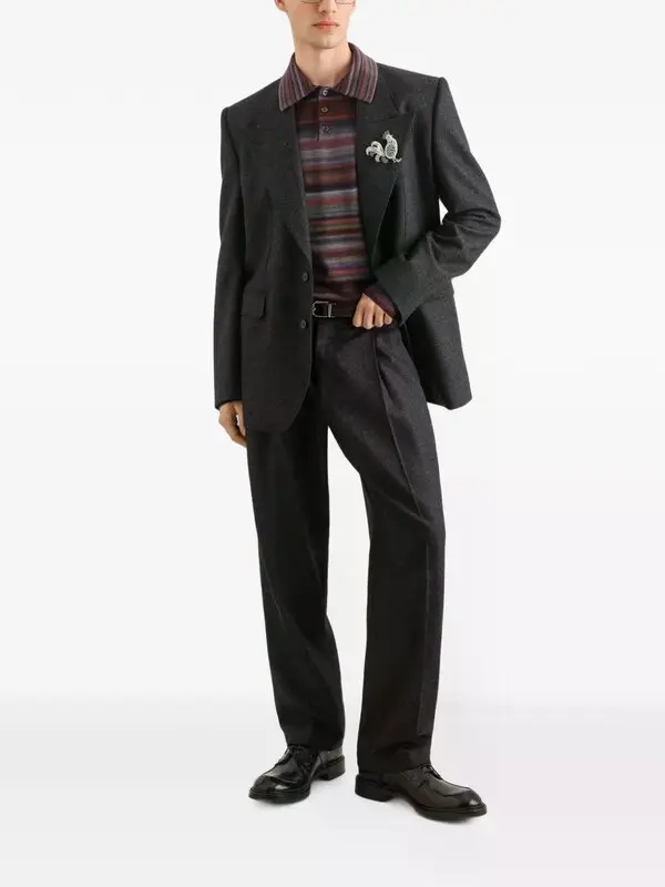Dolce & Gabbana Sinatra Single-breasted Wool Flannel Jacket