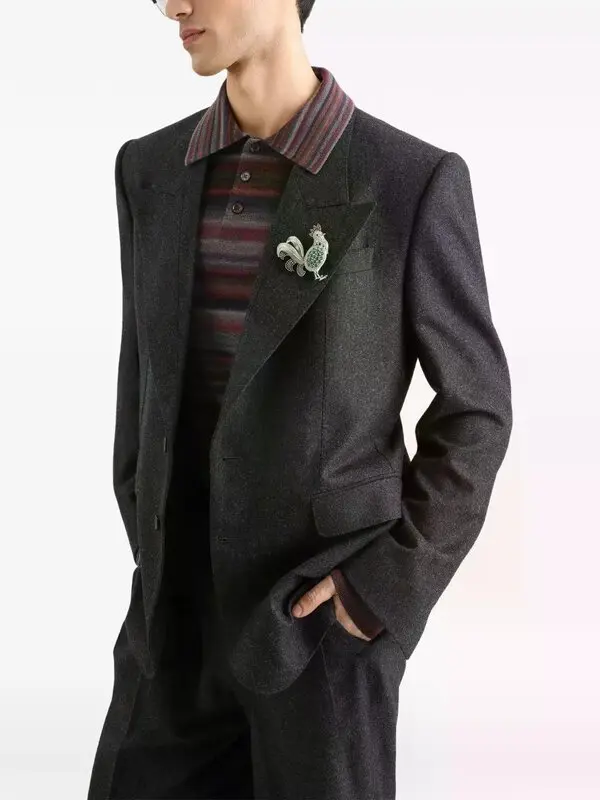 Dolce & Gabbana Sinatra Single-breasted Wool Flannel Jacket