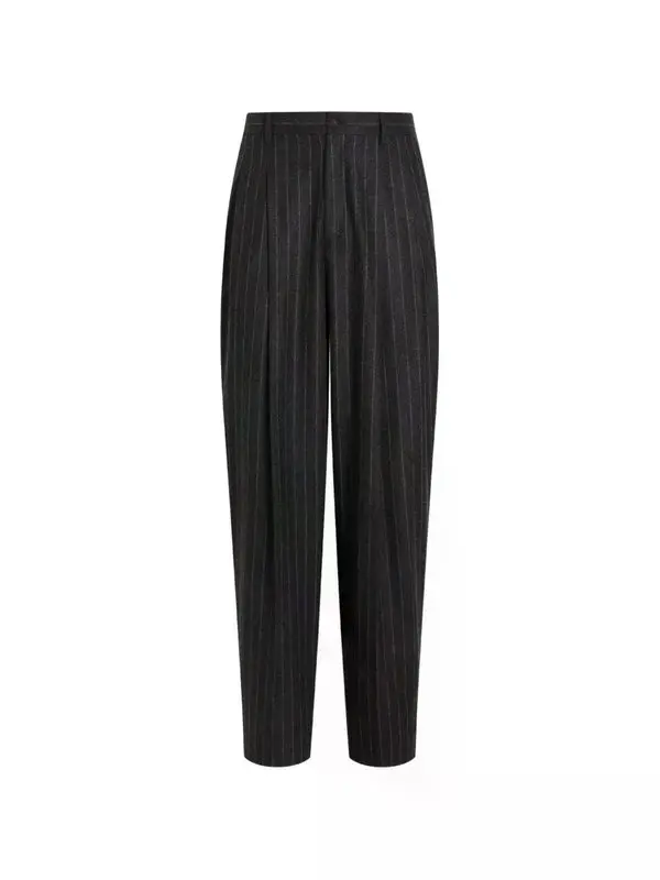 Dolce & Gabbana Pinstripe Flannel Trousers - Grey