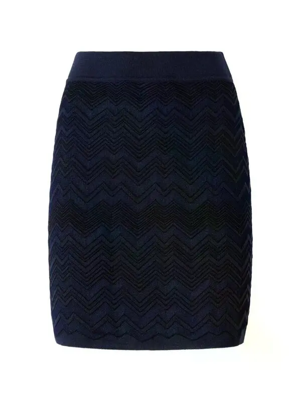 Missoni Zig-zag Viscose And Wool Mini Skirt