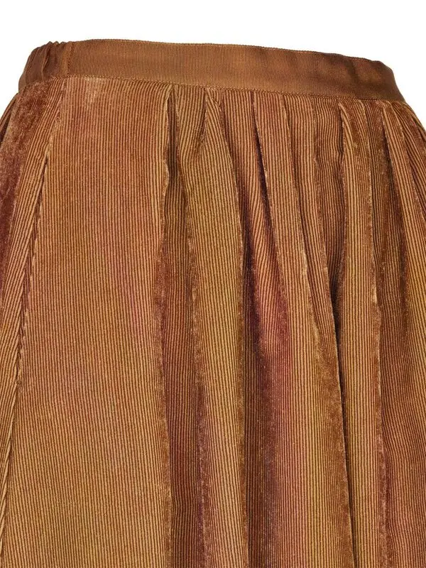 FORTE_FORTE Ribbed Pleated Skirt