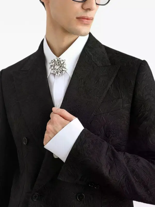 Dolce & Gabbana Sicilia Light Double-breasted Brocade Jacket