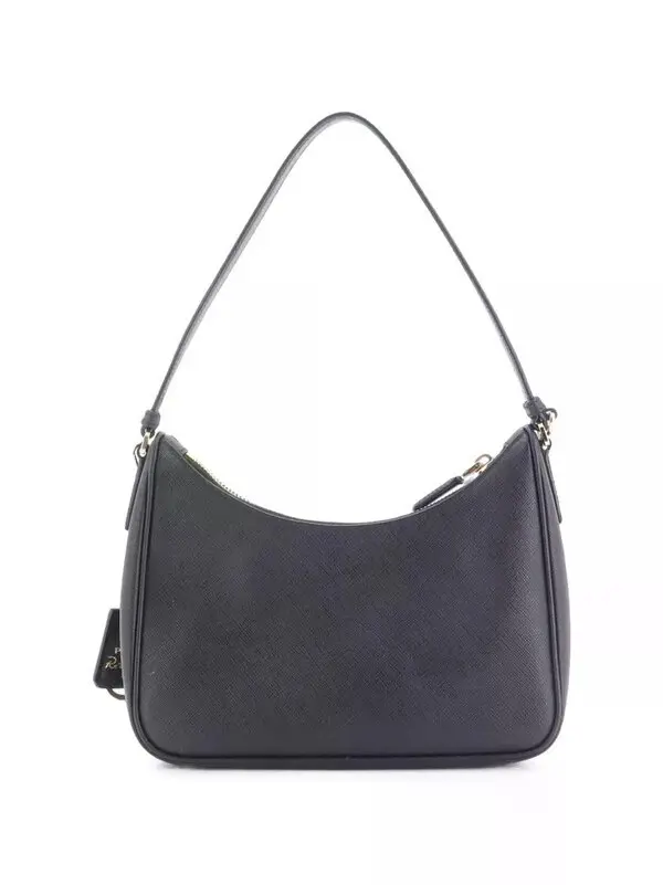 Prada Saffiano Leather Mini Hobo Bag - Black