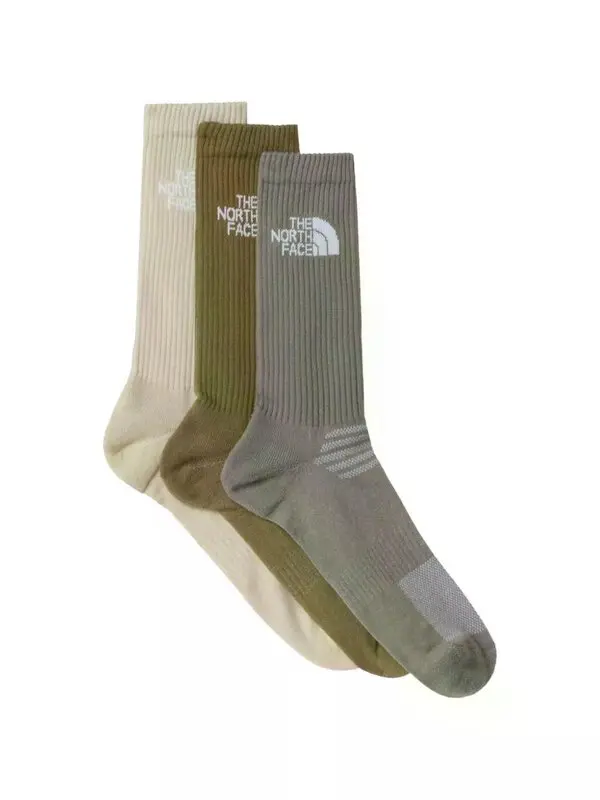 The North Face Logo Detail Crew Socks - Brown