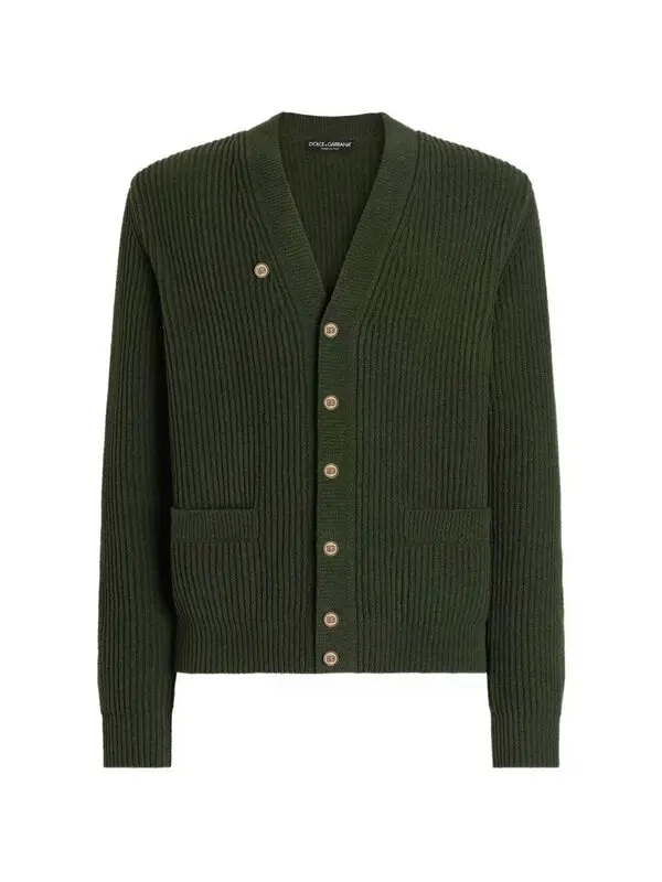 Dolce & Gabbana English Rib-knit Cardigan