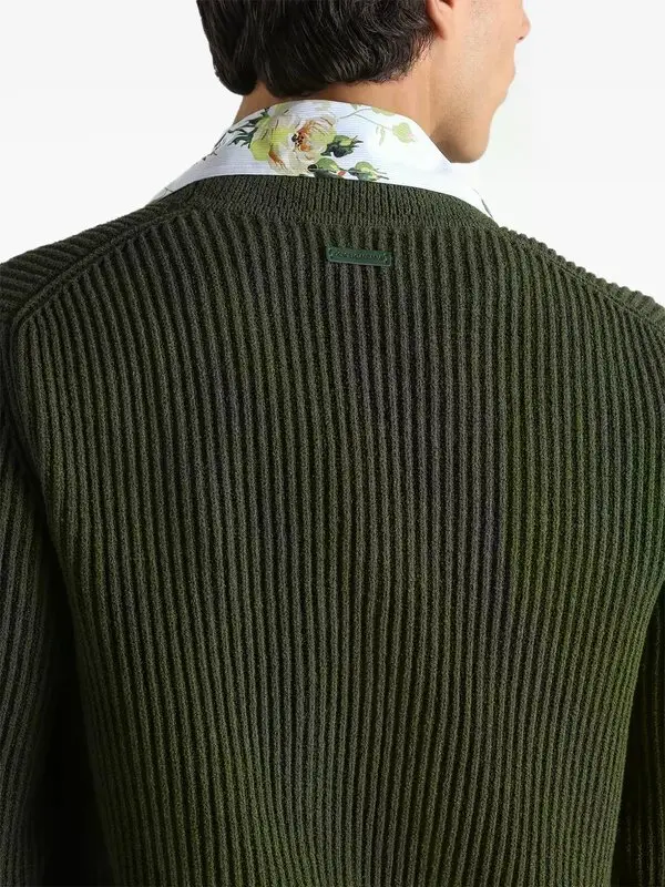 Dolce & Gabbana English Rib-knit Cardigan