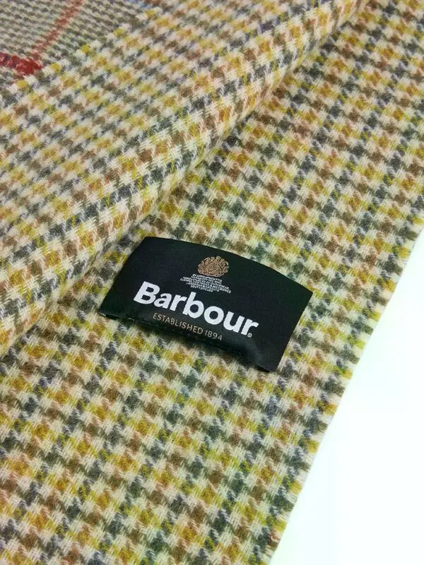 Barbour Macklow Check-pattern Scarf