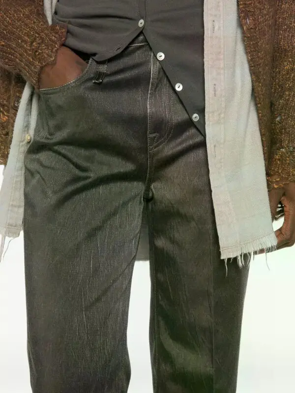 R13 Sateen-finish Jeans - Brown