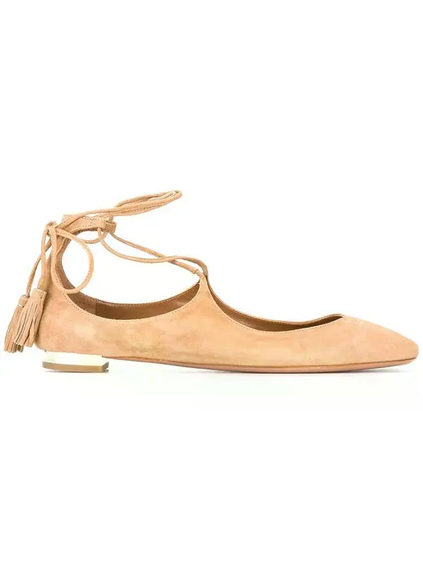 AQUAZZURA Boheme' Ballerina Shoes - Neutrals
