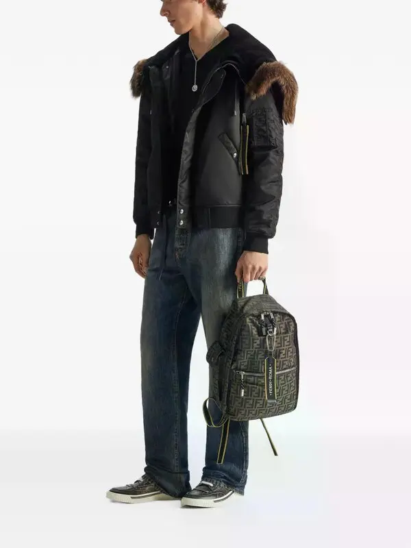 Fendi Climb Superlight Ff Zucca Fabric Backpack